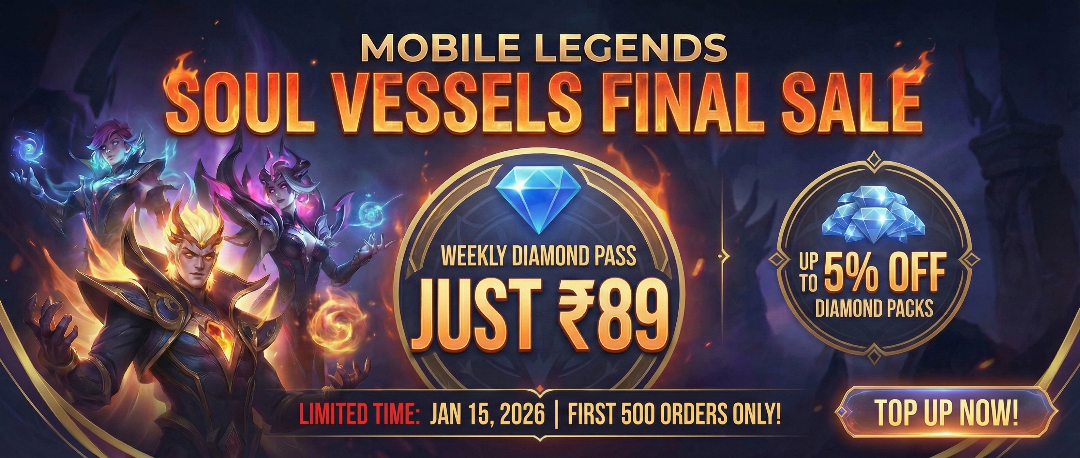 Mobile Legends Soul Vessels Final Sale: Get WDP for Just ₹89